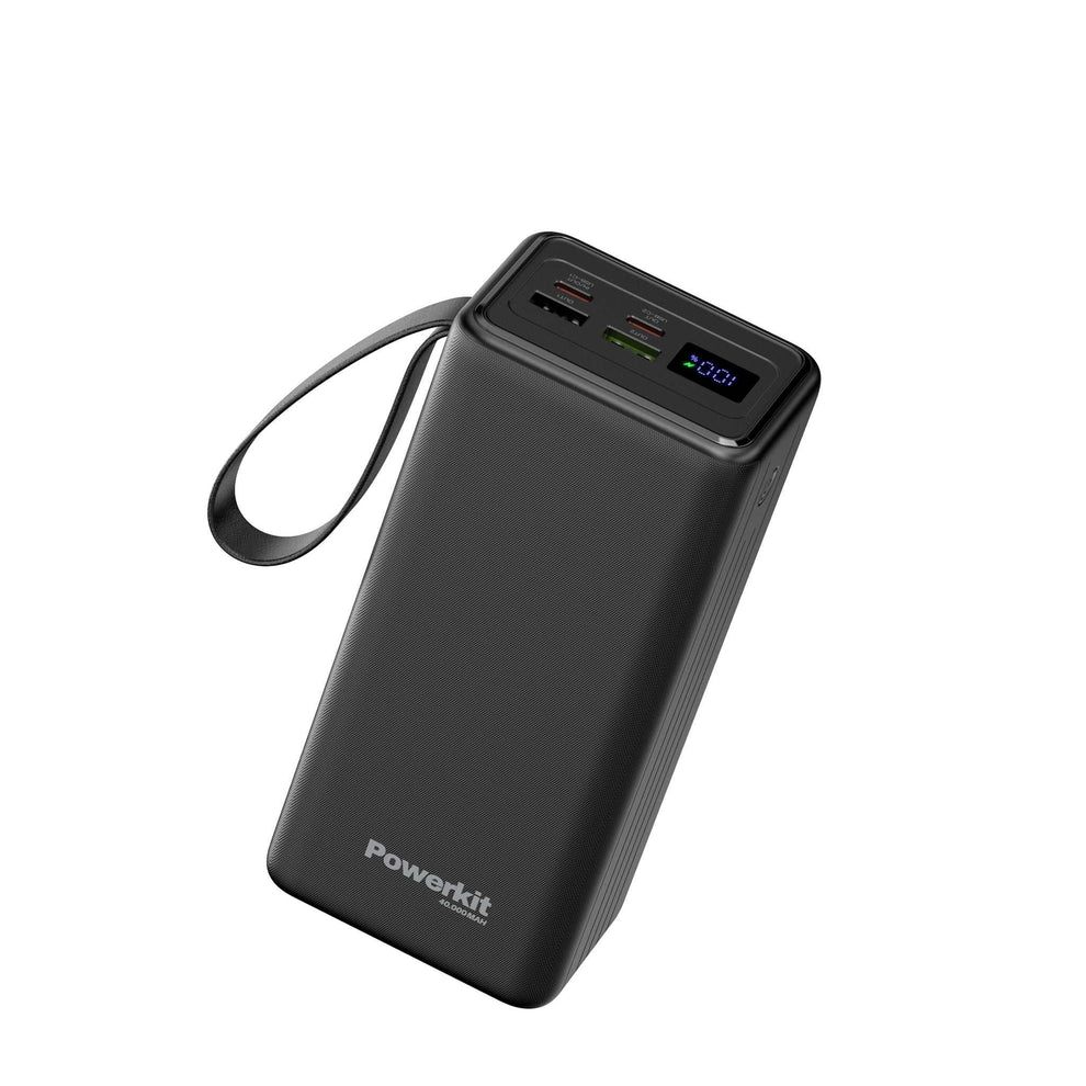 Powerbank 40.000 mAh • USB C • Hurtigopladning • LED Display – Outdoor Tid